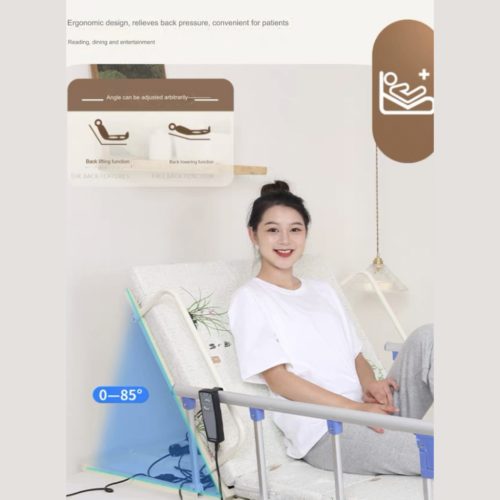 Automatic Power Lifting Medical Care Foldable Bed with Controller and ...
