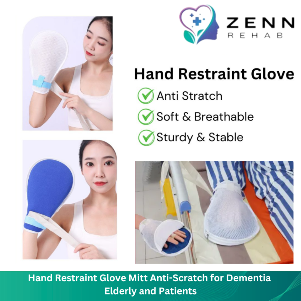 Hand Restraint Glove Mitt Anti-Scratch for Dementia Elderly and ...
