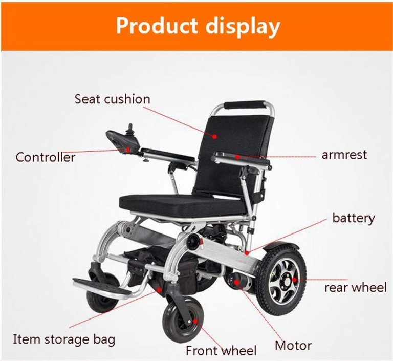 Electric Wheelchair for the Elderly Handicapped Foldable Light weight ...