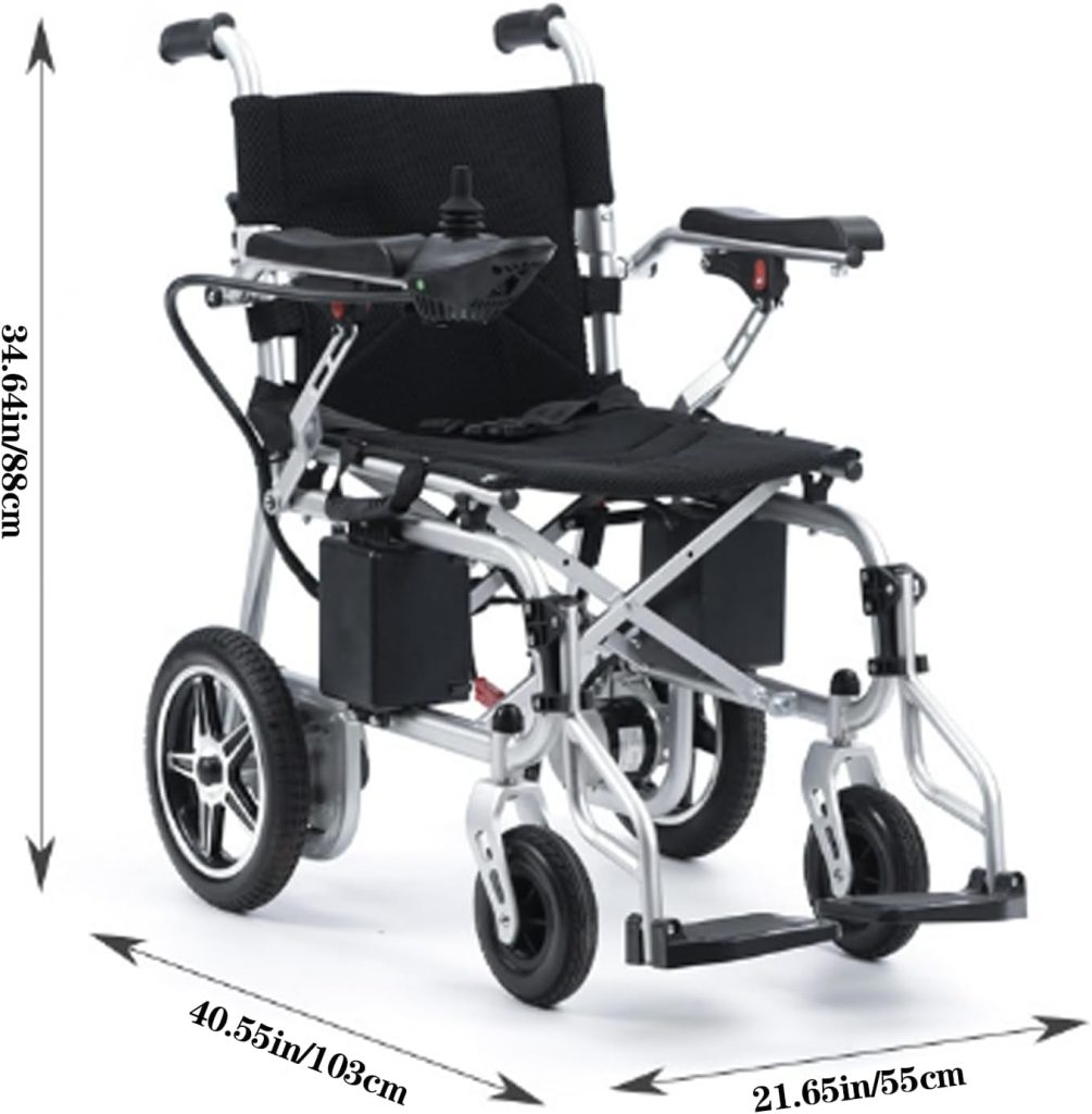 Electric Wheelchair for the Elderly Handicapped Foldable Light weight ...