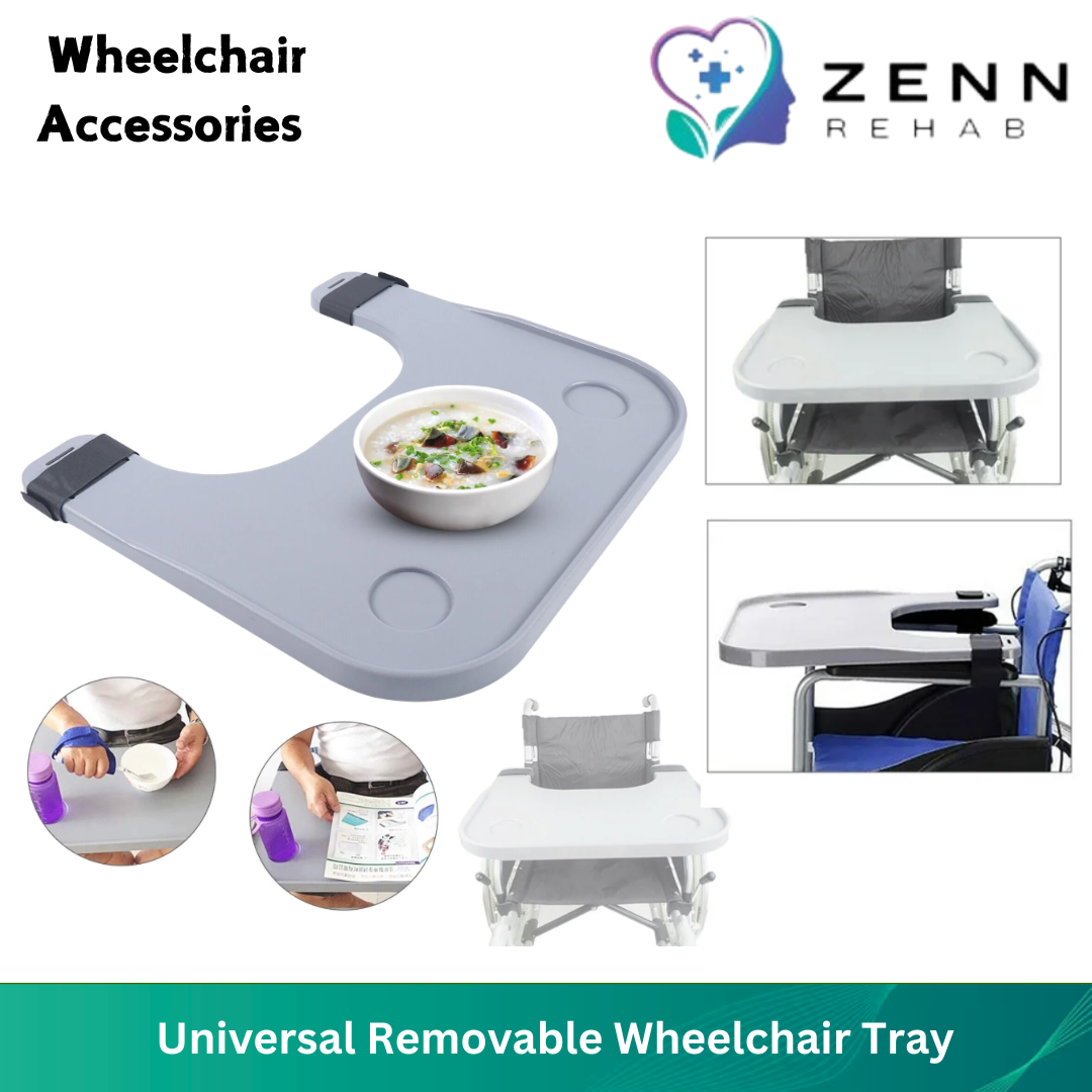 Universal Removable Wheelchair Tray Dining Table Accessories with Cup ...